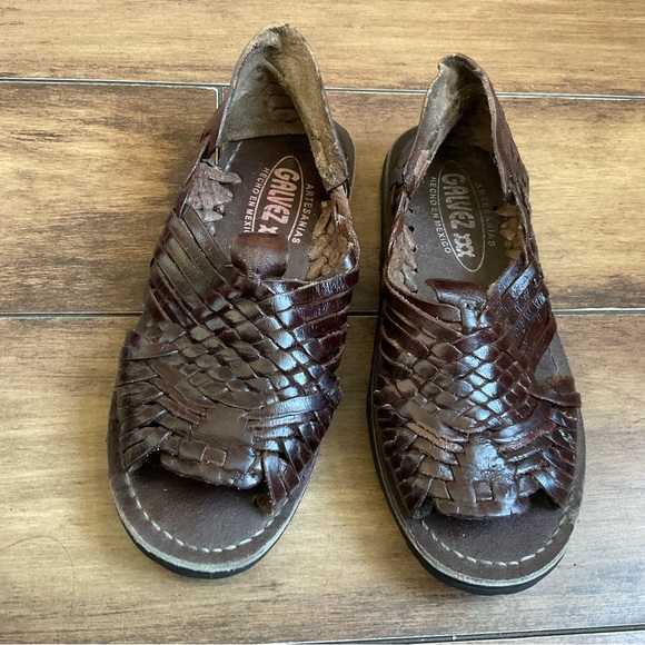 Artesanias Galvez | Shoes | Authentic Mexican Huaraches Ox Blood ...